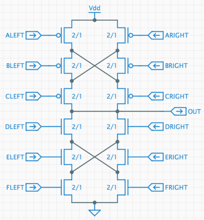 The FlexGate® (see figure below) uses 6 PFETs in its | Chegg.com