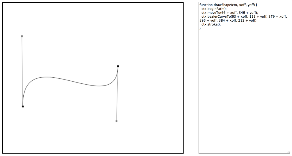 Bezier curves | I learn HTML5